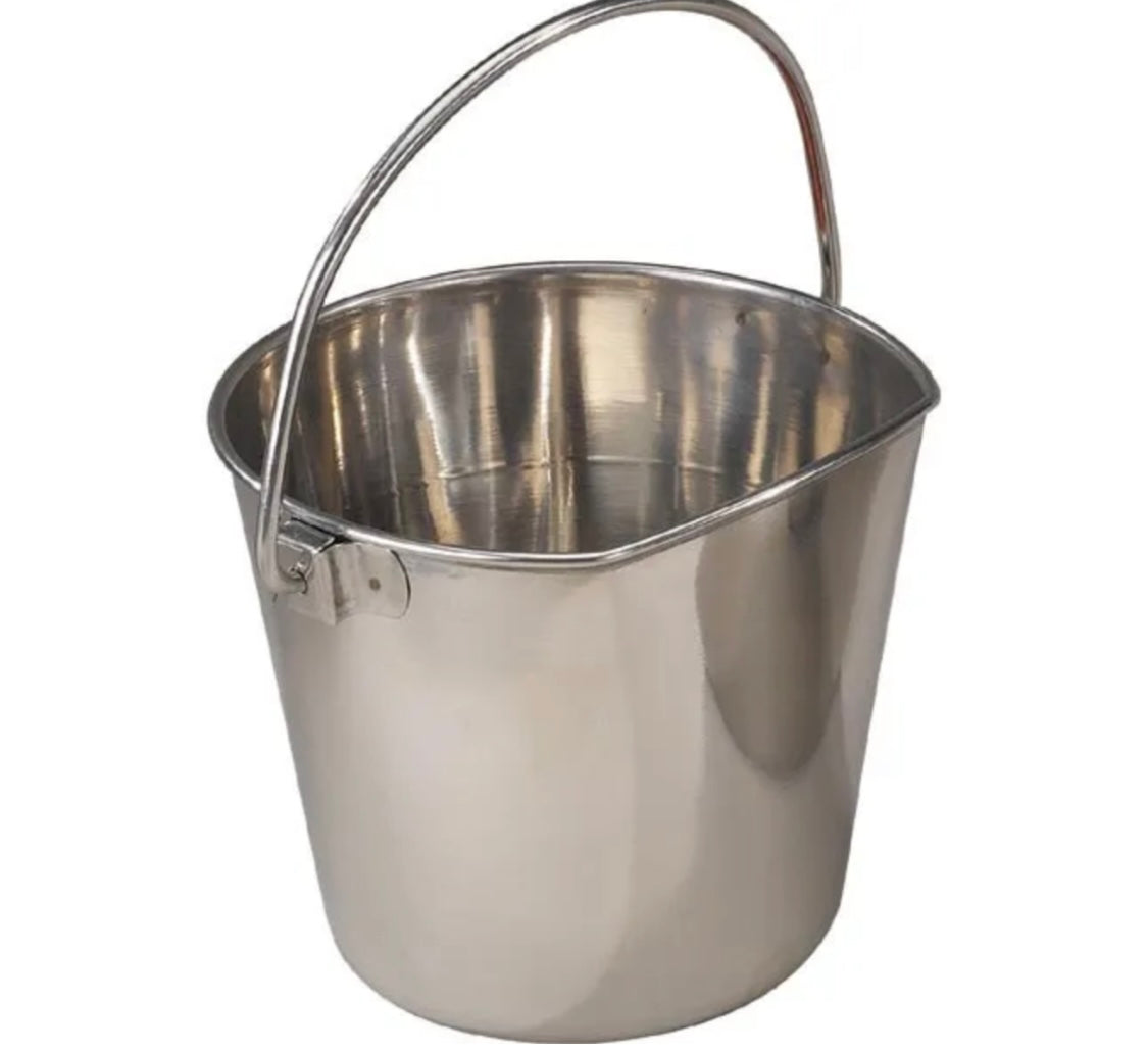 proselect Stainless Flat Sided Pail 32 oz 4 cups – Valston's Pet Supplies