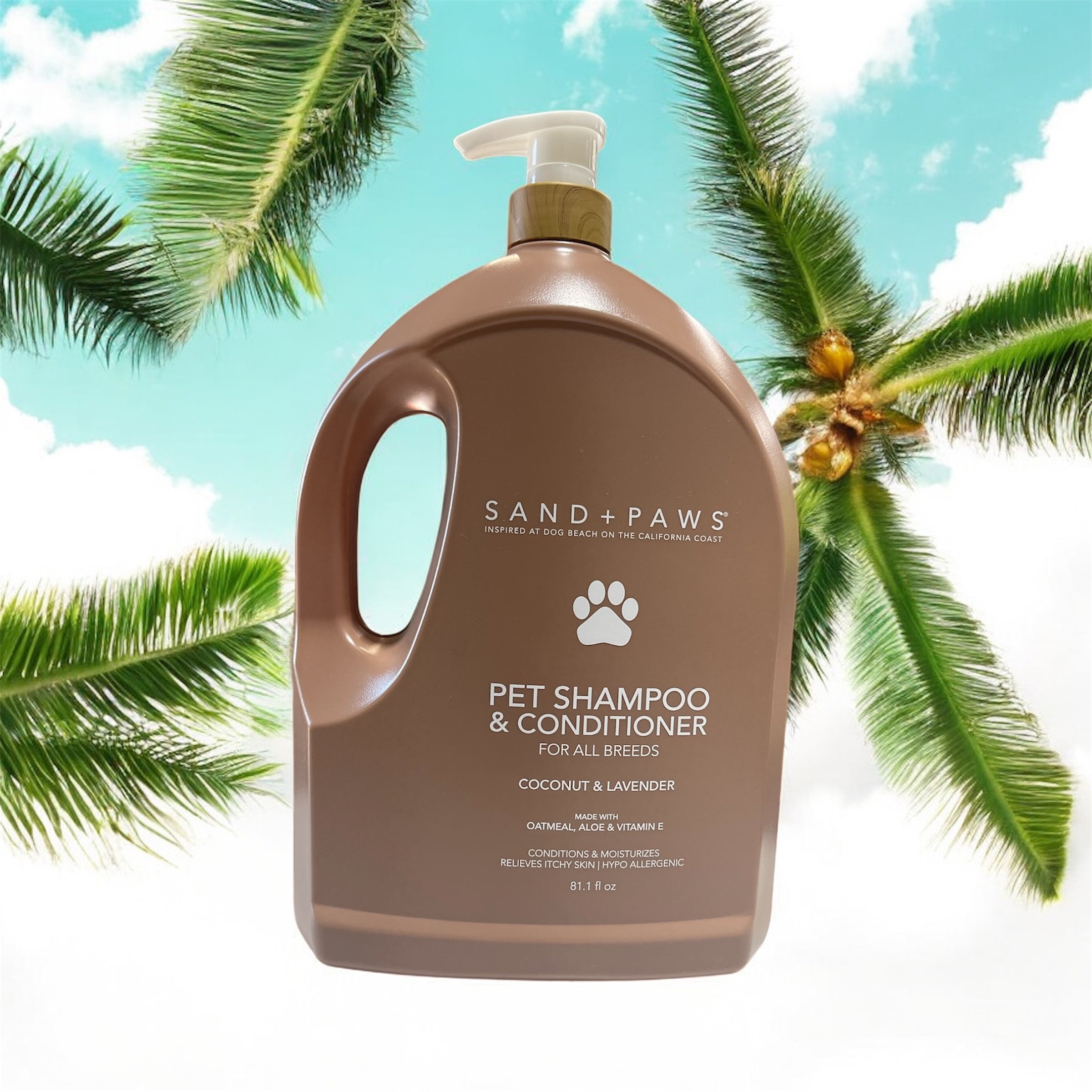 sand and paws pet shampoo and conditioner coconut and lavander 81.1 fl ...