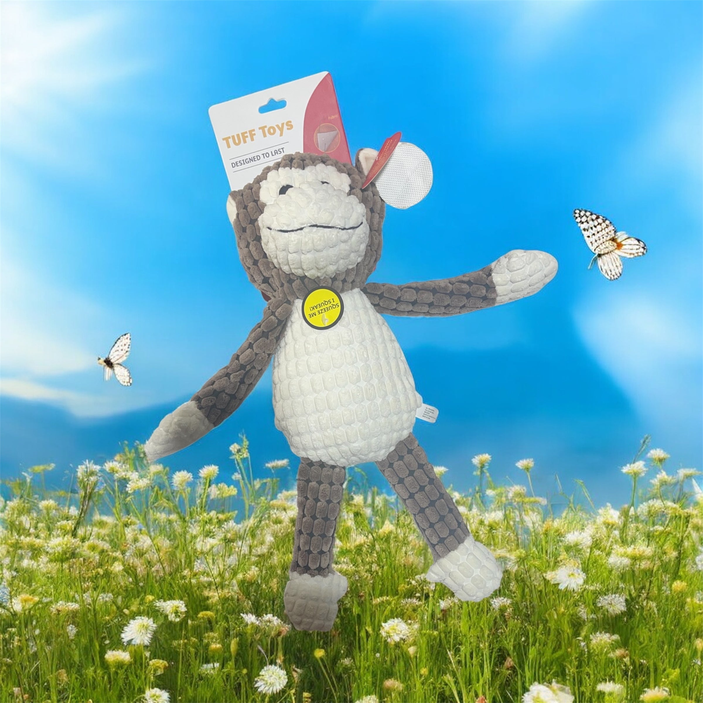 tuff toys monkey squeaker 16 in – Valston's Pet Supplies